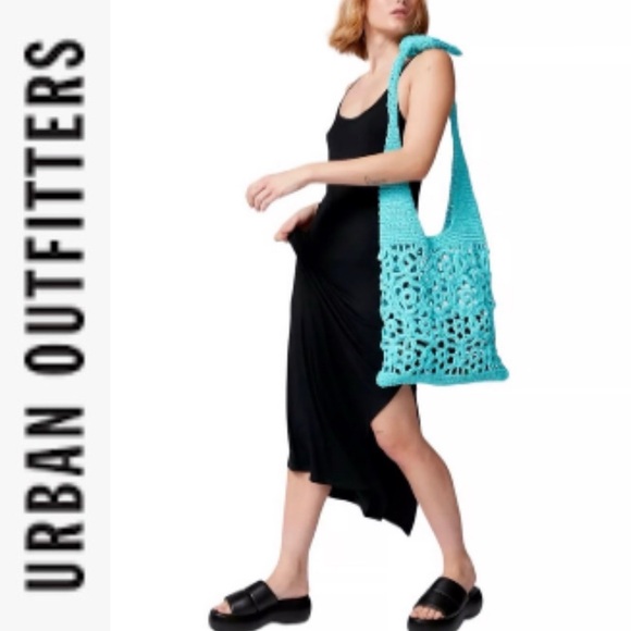 Urban Outfitters | Bags | New Urban Outfitters Monaco Aqua Raffia Hobo Market Bag | Poshmark